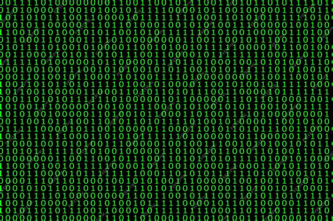 premium vector streaming binary code cyber pattern with numbers