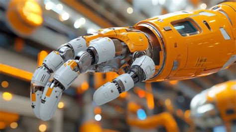 Advanced Robotic Hand Design Showing Dexterity And Precision Stock Illustration Illustration