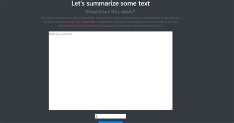 Github Shiva0123mtext Summarization This Tool Summarizes Text Using Text Analysis