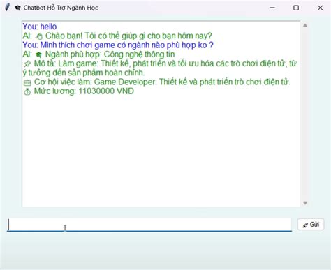 source code Ứng dụng trợ lý ai chatbot tư vấn ngành học thông minh