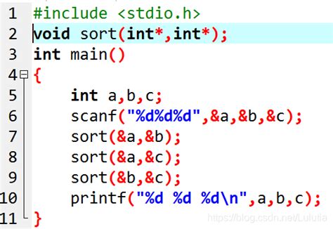 C语言指针练习（指针变量作为函数参数）【函数的指针参数】交换2个实数 Csdn博客