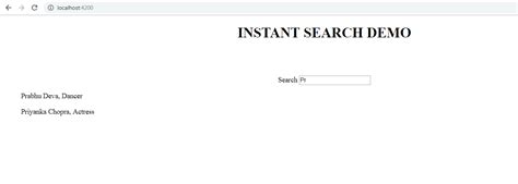 instant search tab in angular dev community