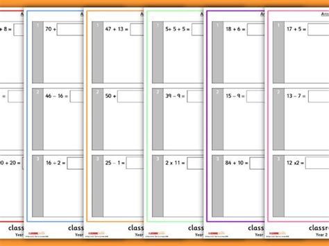 Arithmetic Tests For Year 2 Summer Term 1 Teaching Resources