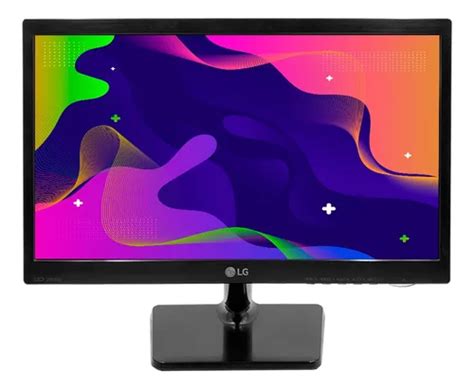 Monitor Lg Flatron 20en33 Wide Led 20 Preto 100v240v Parcelamento Sem Juros