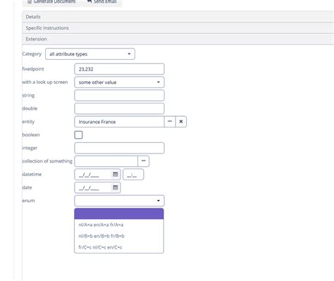 dynamic attributes enumeratios are not rendered correctly support