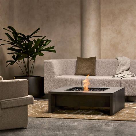 Mojito 40 Ethanol Fire Pit Table Chama Design Fireplaces · Heating
