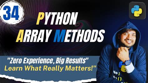 34 Array In Python And Methods By Rohit Tyagi Pythonarray