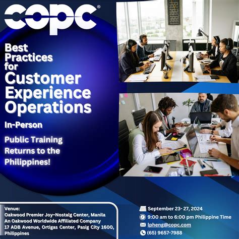 Glad To Bring The In Person Batch Of Copc Best Practices In Cx