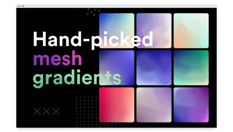 mesh gradients 手工创作漂亮的网格渐变图片 boss设计