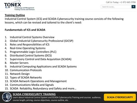Scada Cybersecurity Training Pptx