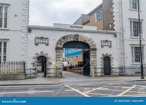 Guinness Brewery St James Gate Entrance Dated 1759 2019 Editorial Image