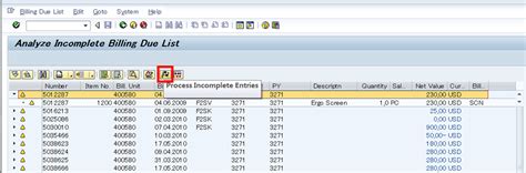 Incomplete Billing Due List Item Sap Community