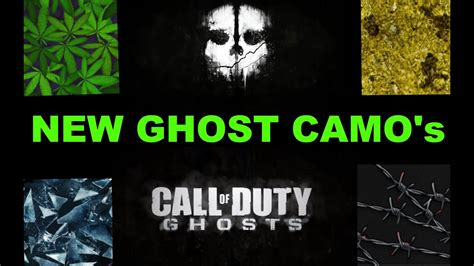 New Cod Ghosts Camoshidden Weed Barb Wire Ice Gold Ore Youtube