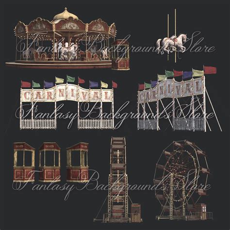 35 Carnival Circus Photo Overlays Etsy