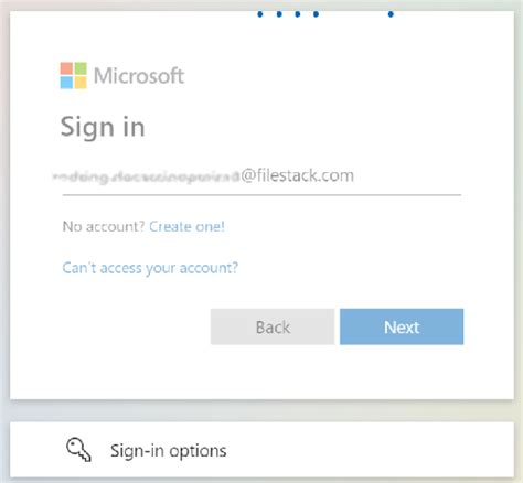 OAuth Setup For Microsoft In Filestack