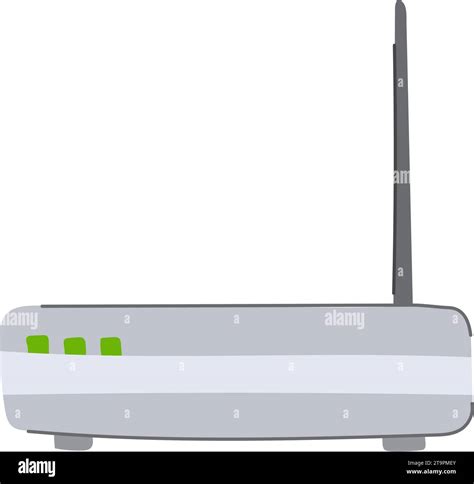 Router Dsl Modem Cartoon Vector Illustration Stock Vector Image And Art Alamy