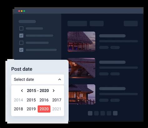 Date Period Filter Widget For Elementor Gutenberg And Bricks Crocoblock