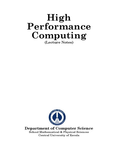 What Are Some Good Books On High Performance Computing