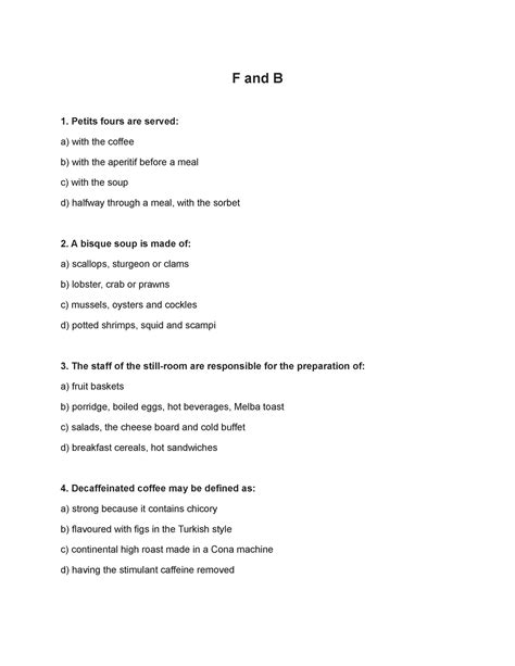 MCQ MCQ Important Basics Of F B Operations PU Studocu
