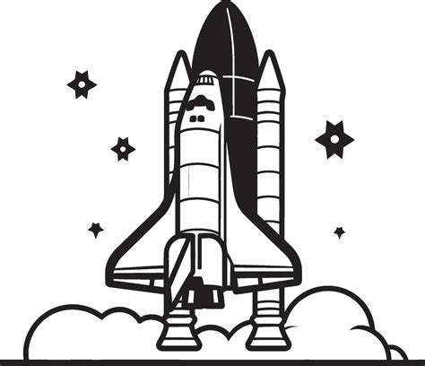 Solar Sentinel Rocket Design In Noir Astral Adventurer Black Icon Of