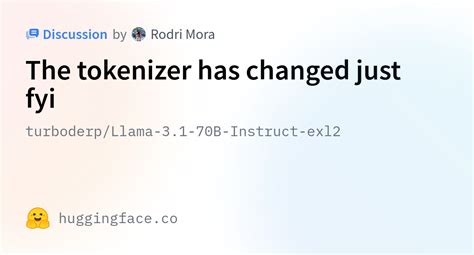 Turboderp Llama 3 1 70B Instruct Exl2 The Tokenizer Has Changed Just Fyi