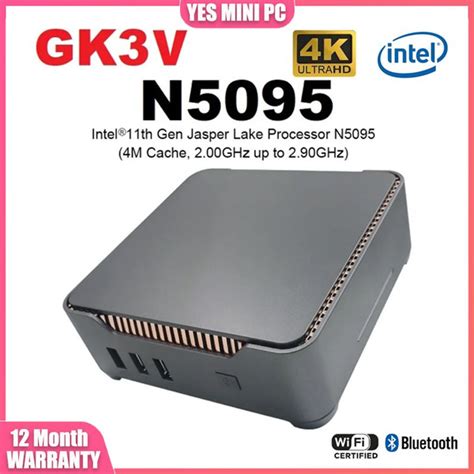Мини-ПК GK3V PRO N5095 (Intel Celeron N5095, RAM 8 ГБ, Intel HD ...