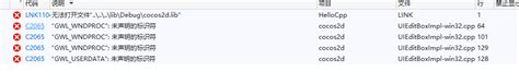 错误 Lnk1104 无法打开文件“… Lib Debug Cocos2d Lib” Cocos2d X Cocos中文社区