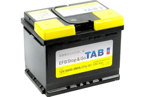Аккумуляторная батарея TAB EFB Stop & Go 6СТ-60.0 212060 - выгодная ...