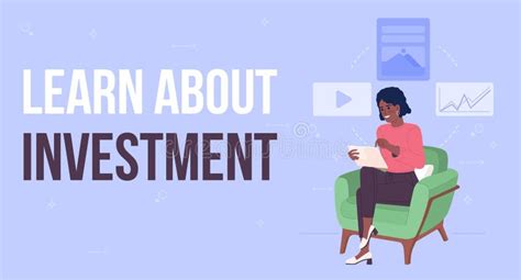 Learn About Investment Flat Vector Banner Template Stock Vector Illustration Of Creative