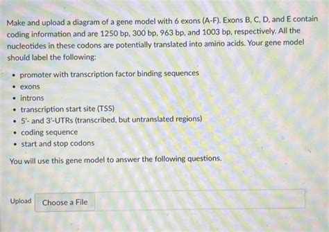 Make And Upload A Diagram Of A Gene Model With 6