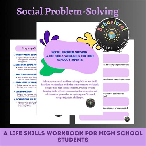 Social Problem Solving A Life Skills Workbook For High Babe Babes Made By Teachers