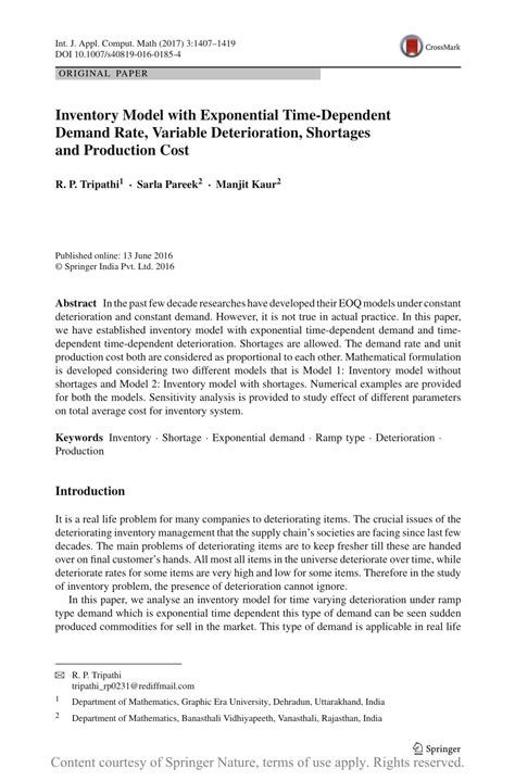 Inventory Model With Exponential Time Dependent Demand Rate Variable Deterioration Shortages