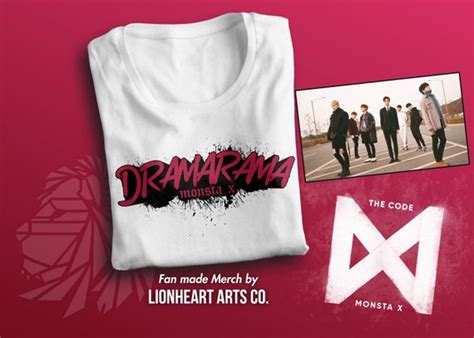 Dramarama Short Sleeve Unisex T Shirt Fan Made Monsta X Etsy