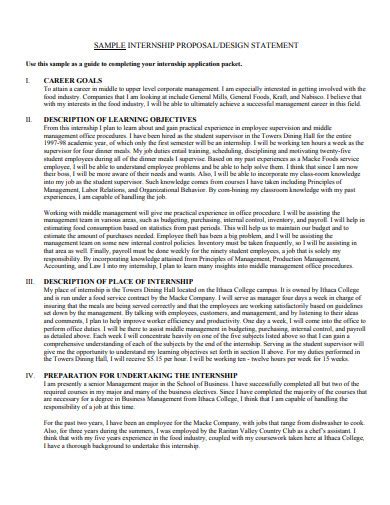 11 Internship Proposal Templates In Pdf Doc