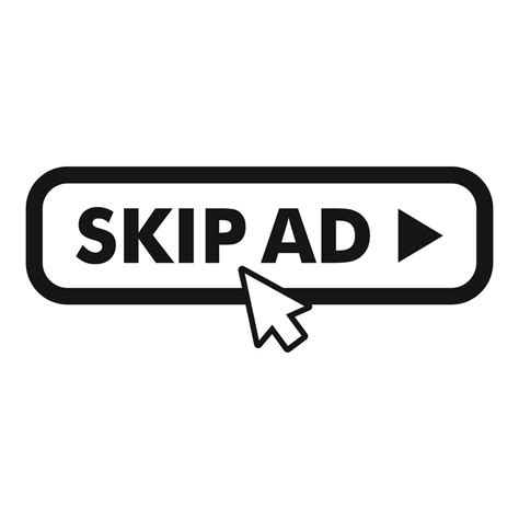 mouse cursor clicking skip ad button 52439130 vector art at vecteezy