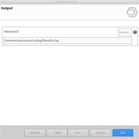 General Variant Filtering Omicsbox User Manual
