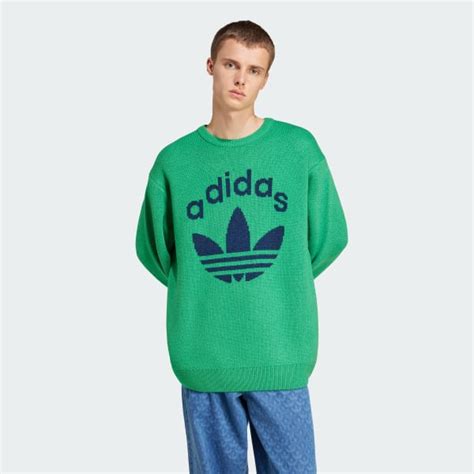 Adidas Originals 70s Crewneck Sweater Green Free Shipping With Adiclub