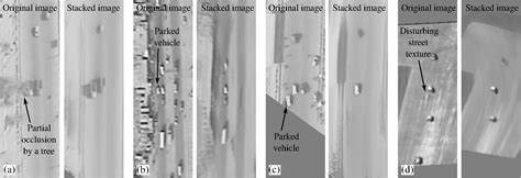 Moving Object Detection In Top View Aerial Videos Improved By Image Stacking