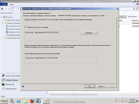 Automatic Deployment Rule Configuration Manager Windows