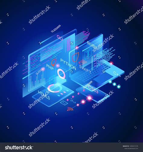Programming Web Banner Best Programming Languages Stock Vector Royalty Free