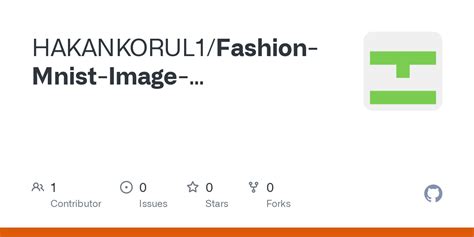 GitHub HAKANKORUL Fashion Mnist Image Classification