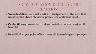 Supranuclear Control Of Eye Movements Pptx