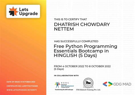dhatrish chowdary nettem on linkedin programming python letsupgrade