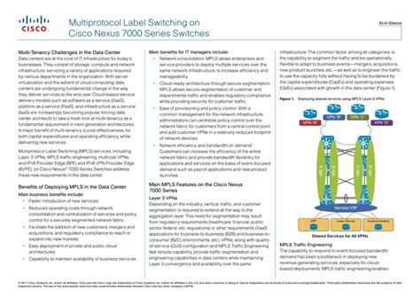 Multiprotocol Label Switching On Cisco Nexus Series Switches