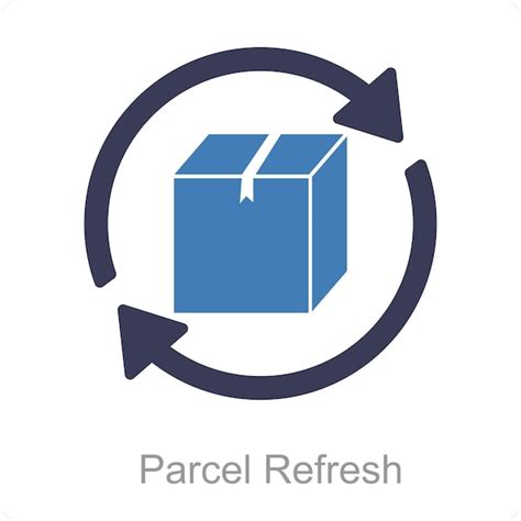 Premium Vector Parcel Refresh And Refresh Icon Concept
