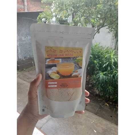 Jual Asli Wedang Jahe Merah Jahe Merah Bubuk Instan Plus 250 G Sudah Sertifikat Halal Dan Pirt