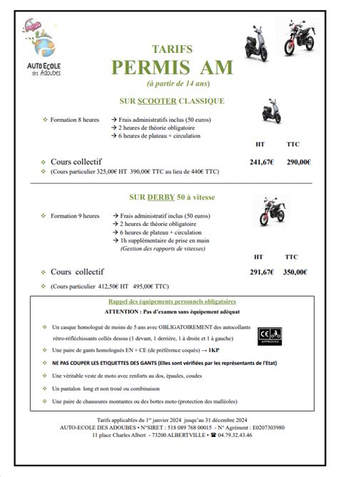 Permis Am Auto école Des Adoubes