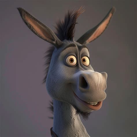 Donkey From Shrek Style Of Pixar 3d Animation In 2024 Animal Behavior