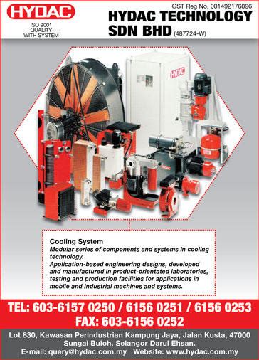 Hydac Technology Sdn Bhd Contact Information Filters Air Gas And Liquid In Selangor
