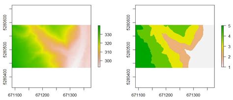 Raster Classifying Dem According To Elevation In R Geographic